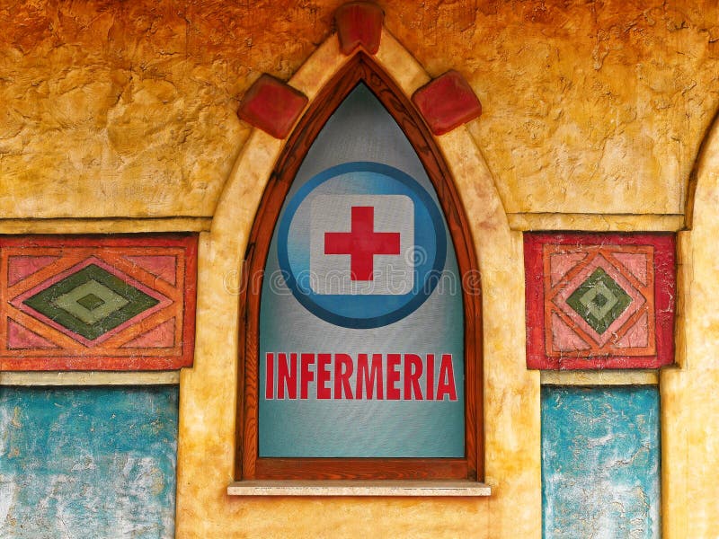 Le Symbole D'infirmerie Signent Plus D'un Toit Image stock - Image du ...