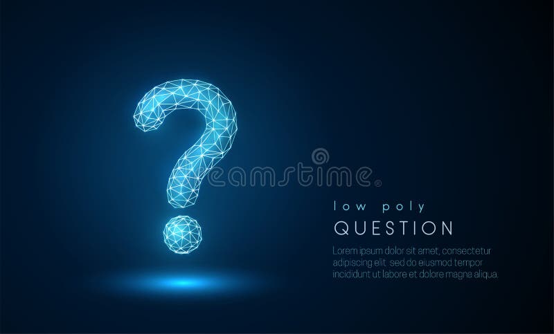 Point D'interrogation Abstrait Basse Poly Conception De Style ...
