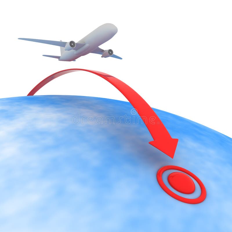 Point of destination stock illustration. Illustration of journey - 24449385