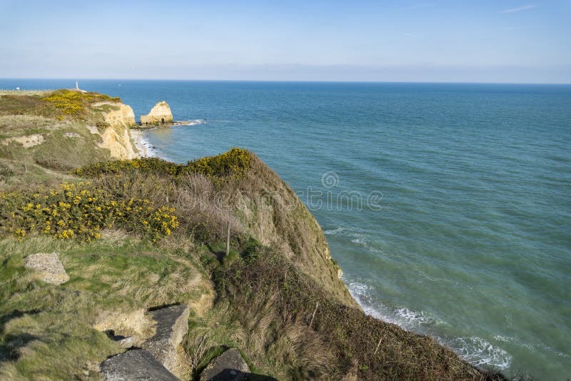 Point Du Hoc German Fortification from the D-Day Stock Photo - Image of ...