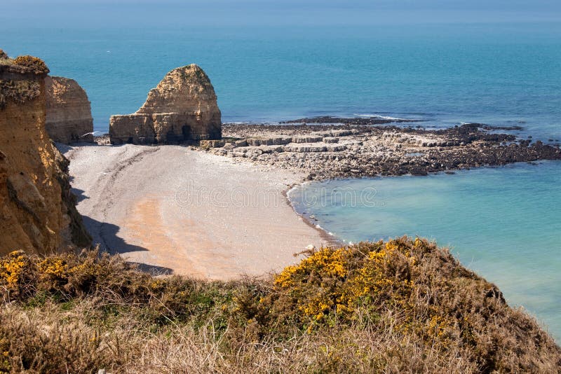 Point Du Hoc Normandy France Stock Photo - Image of europe, battle ...