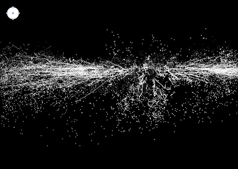 Point Explode. Abstract Dynamic Background. Vector Illustration Stock ...