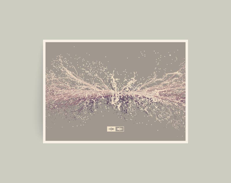 Point Explode. Cover Design Template. Generative Art. Stock Vector ...