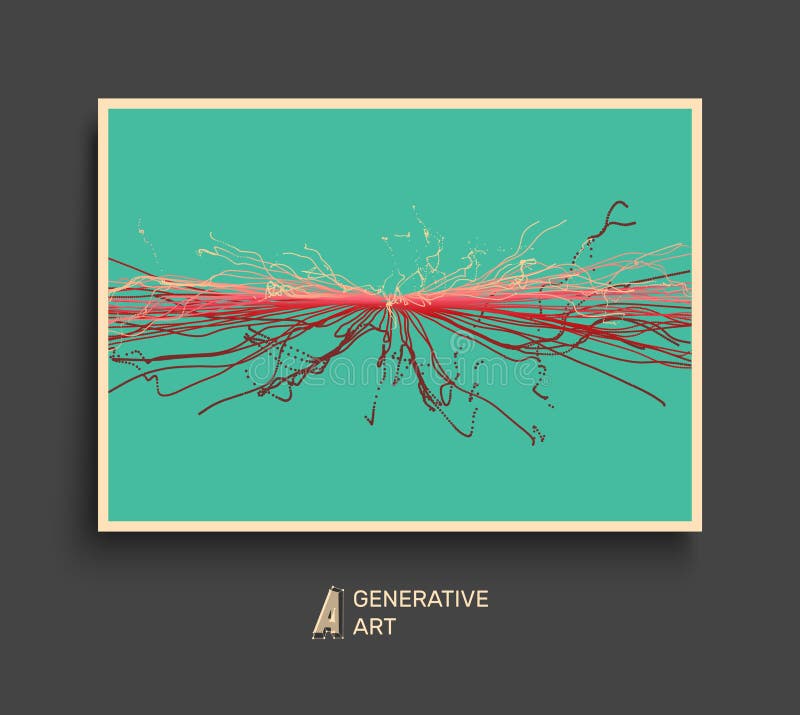 Point Explode. Array with Dynamic Emitted Particles. Textbook, Booklet ...