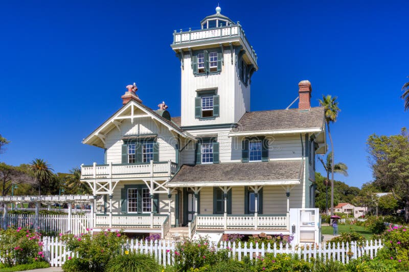 Point Fermin Lighthouse stock photo. Image of california - 32537644