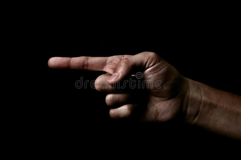 Point a finger stock image. Image of power, skin, dark - 24156535
