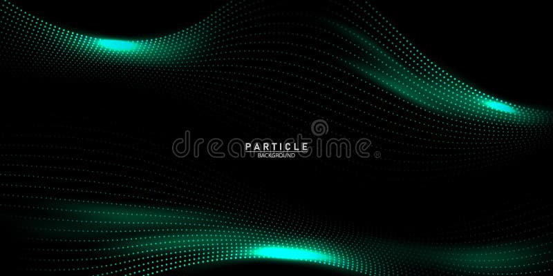 Point Flow Particle Wave Curve Pattern Concept of Technology Modern ...