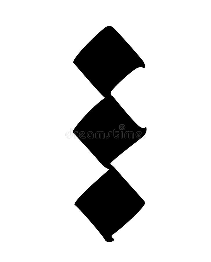 Point in the Gothic Style. Vector. the Symbol is Isolated on a White ...