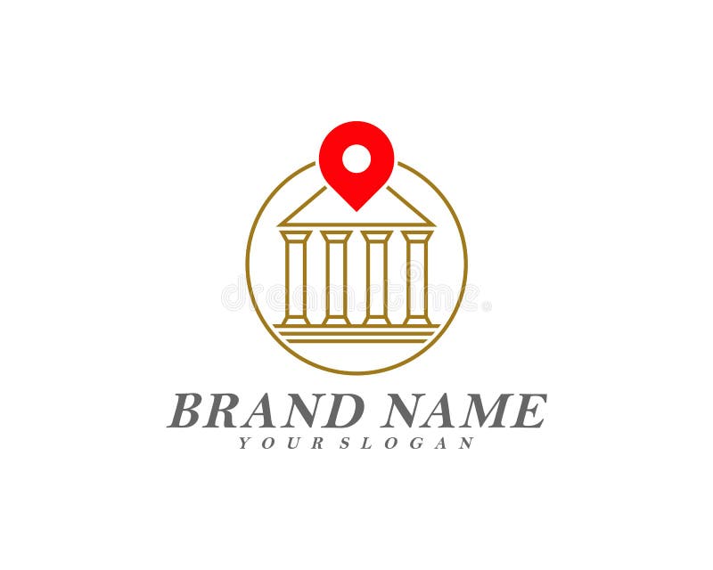 Point Government Building Logo Template Vector, Icon Symbol Stock ...