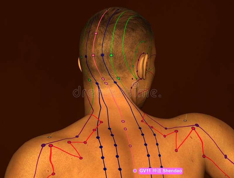 Point EX-HN4 Yuyao D'acuponcture Illustration Stock - Illustration du ...