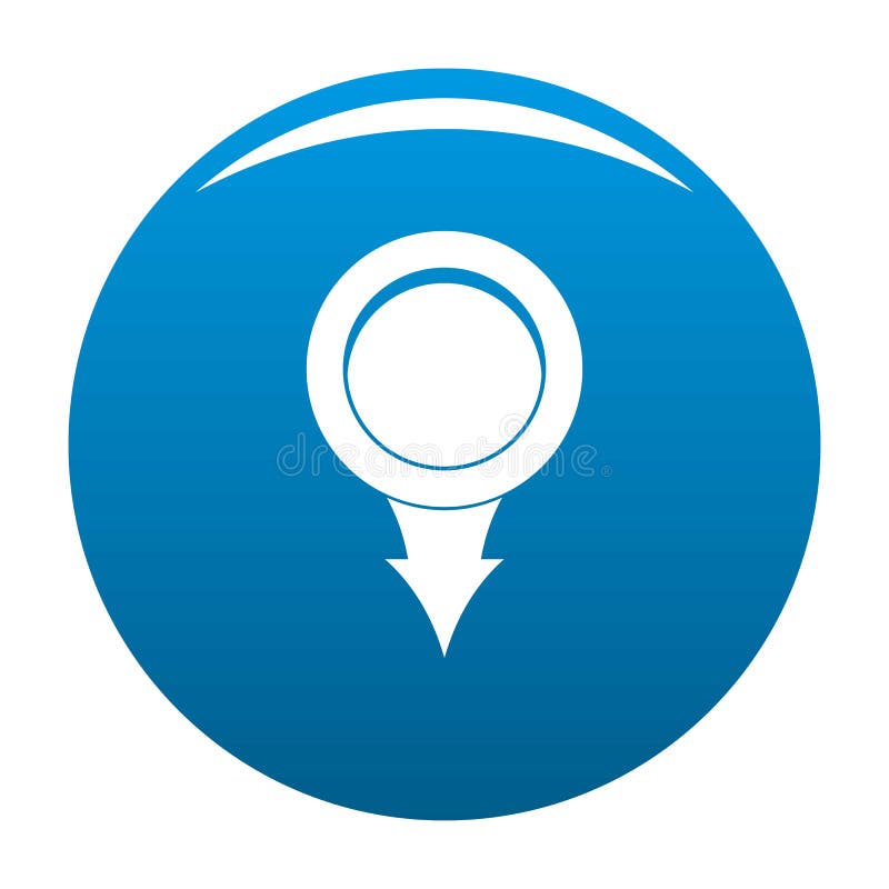 Point icon blue vector stock vector. Illustration of icon - 109233414