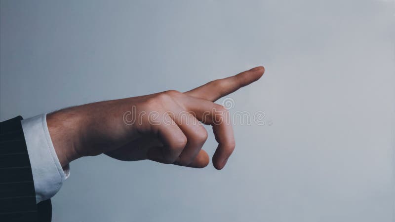 Point with Index Finger Forward Closeup Concept Image Stock Photo ...