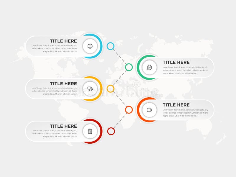 3 Point 3D Shape Infographic Element for Business Stock Illustration ...