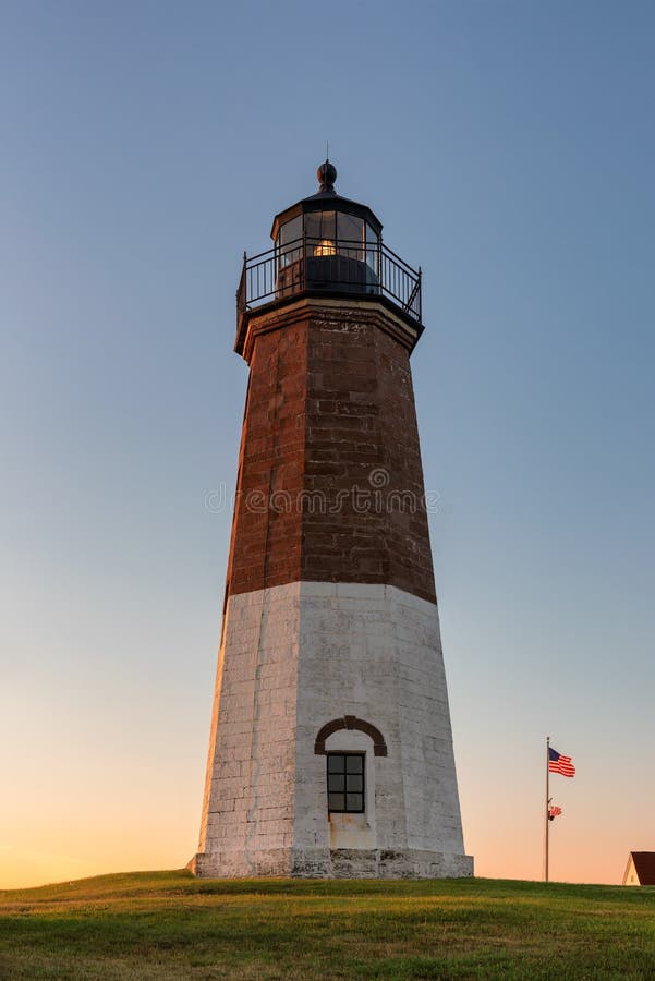 Point Judith Light, Rhode Island, USA Stock Photo - Image of beach ...