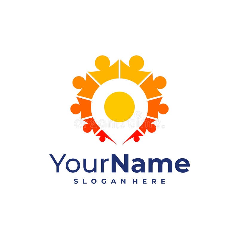 Point Leader Logo Design Template. Point People Logo Vector ...