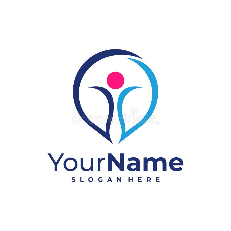 Point Leader Logo Design Template. Point People Logo Vector ...