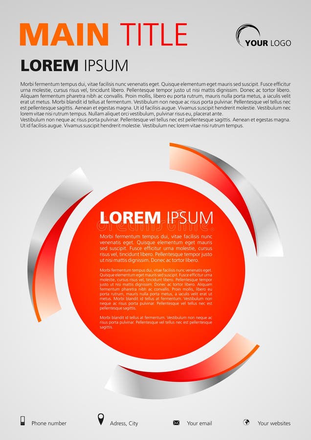 Point leaflet A4 stock illustration. Illustration of modern - 83416622