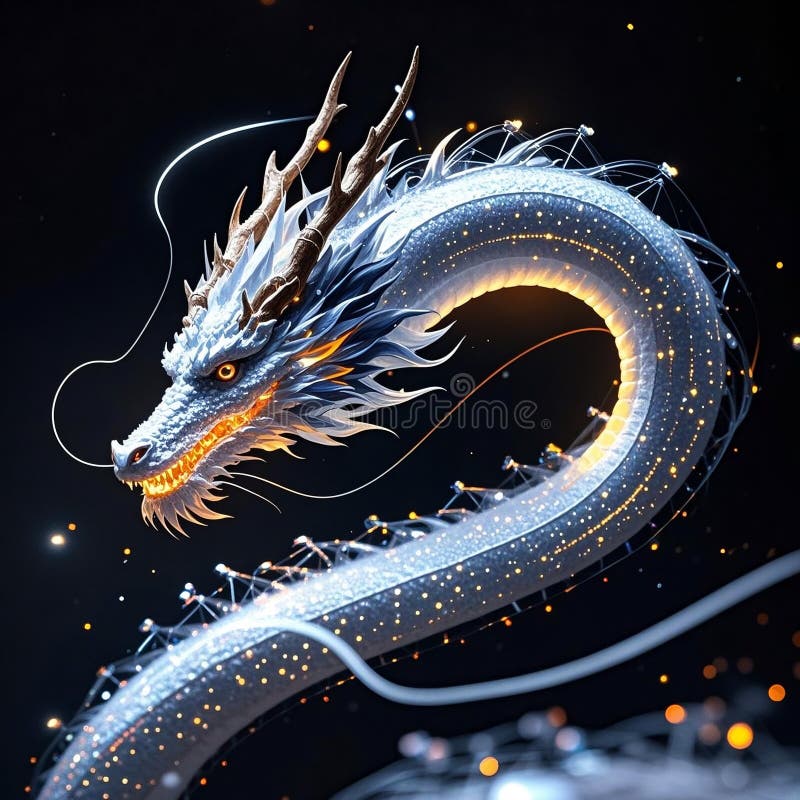 Chinese dragon stock illustration. Illustration of background - 364135189