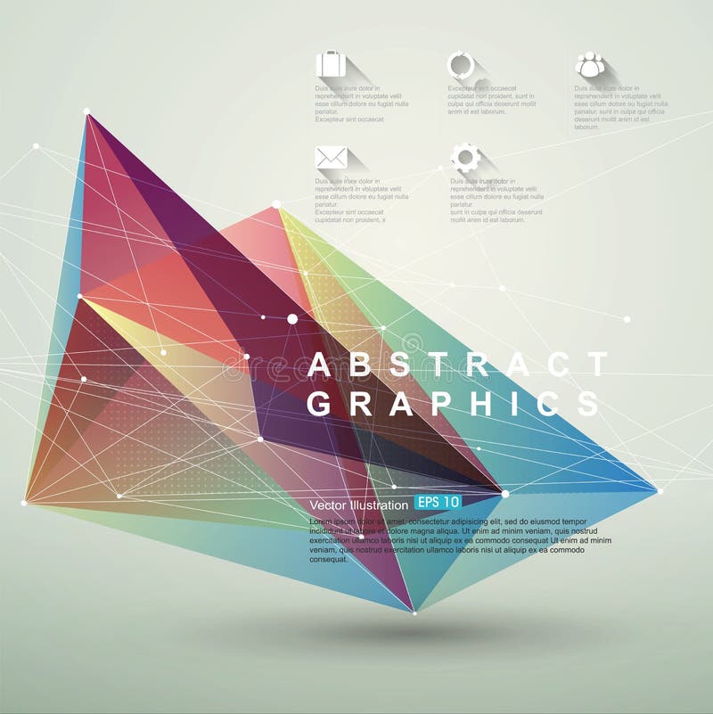 Point, Line, Surface Composition Of Abstract Graphics, Infographics ...