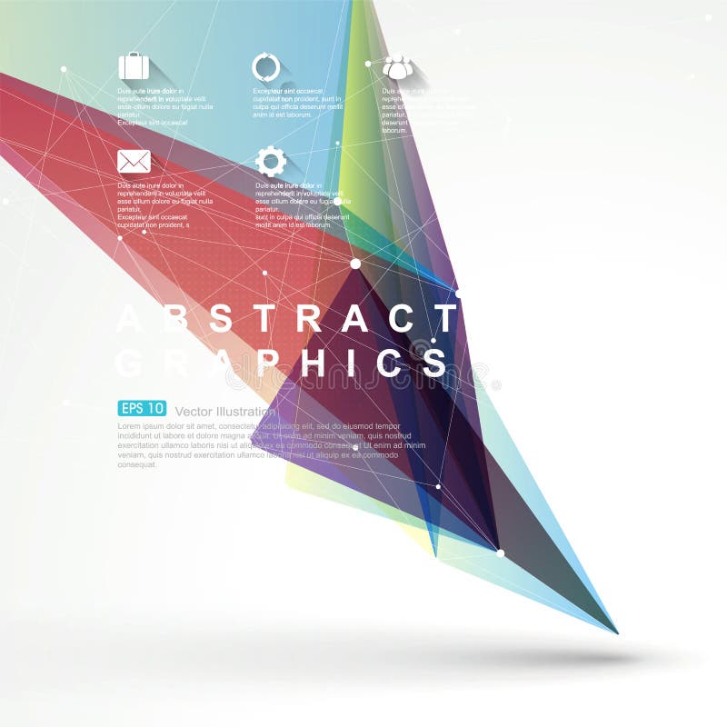 Point, Line, Surface Composition of Abstract Graphics, Infographics ...