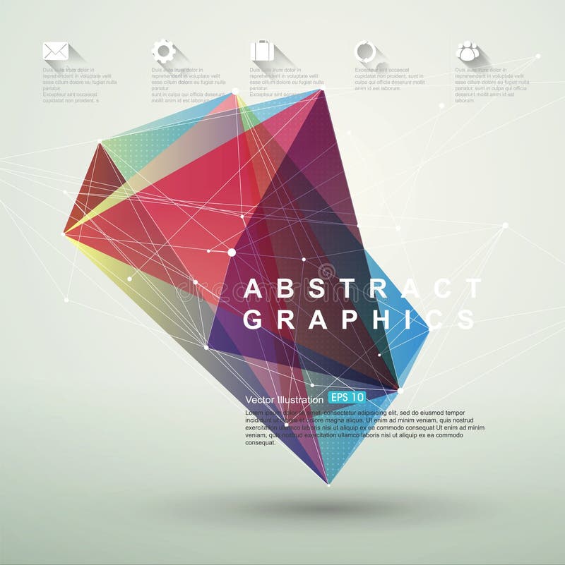 Point, Line, Surface Composition of Abstract Graphics, Infographics ...