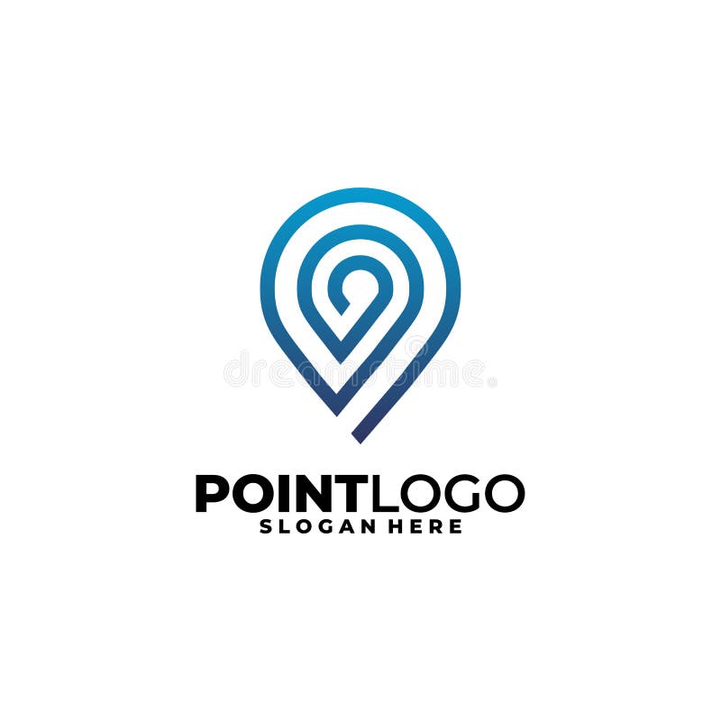 Point Logo Vector Design Isolated Stock Vector - Illustration of ...