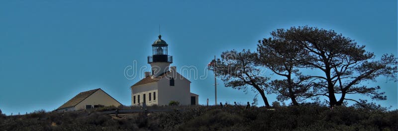 Point Loma light house stock photo. Image of light, lighthouse - 89277440