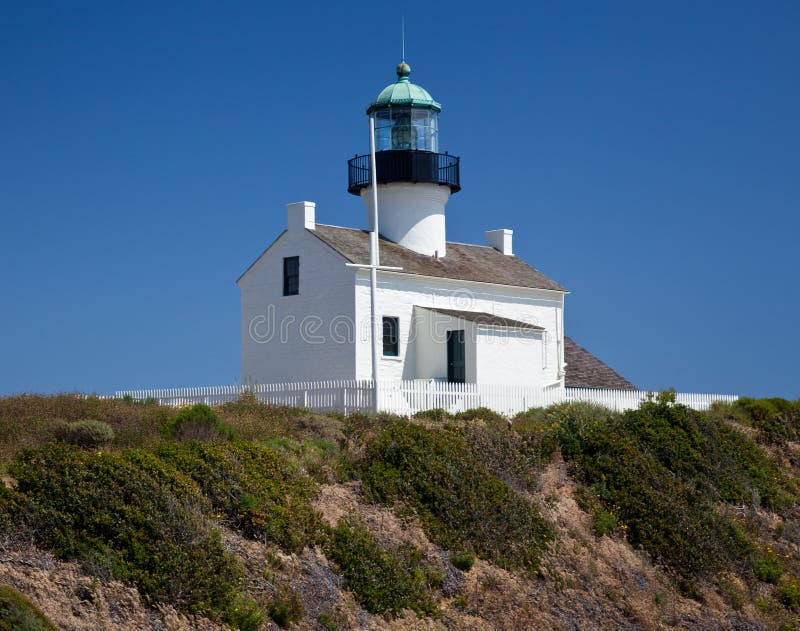 Point Loma Lighthouse stock image. Image of light, beacon - 14651273