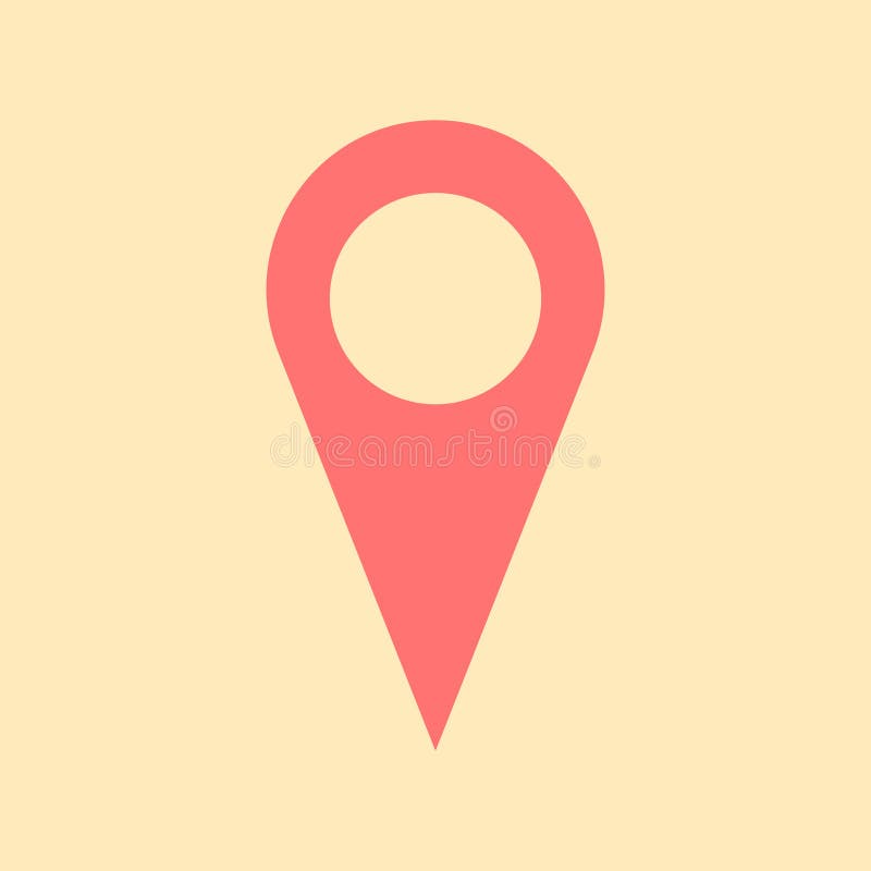 Point on the Map Icon. Map Label Vector Trendy Icon. Location Vector ...