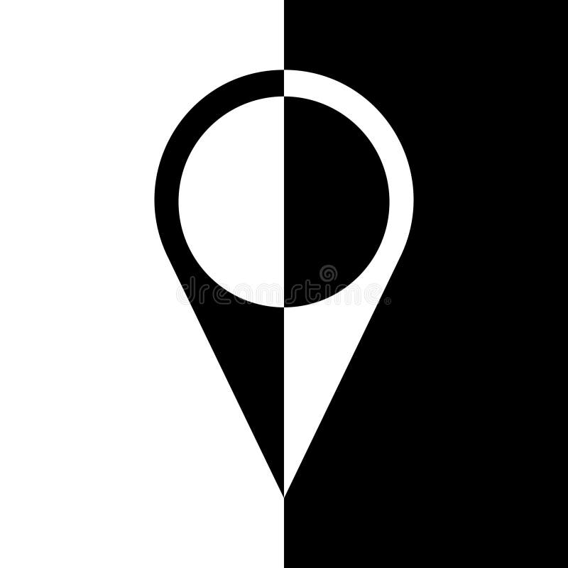 Point on the Map Icon. Map Label Vector Trendy Icon. Location Vector ...