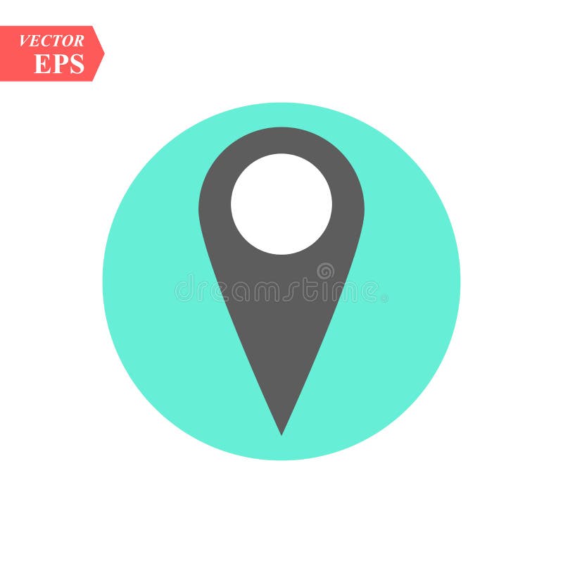 Point Map Location Icon Vector Logo Template Eps10 Stock Illustration ...