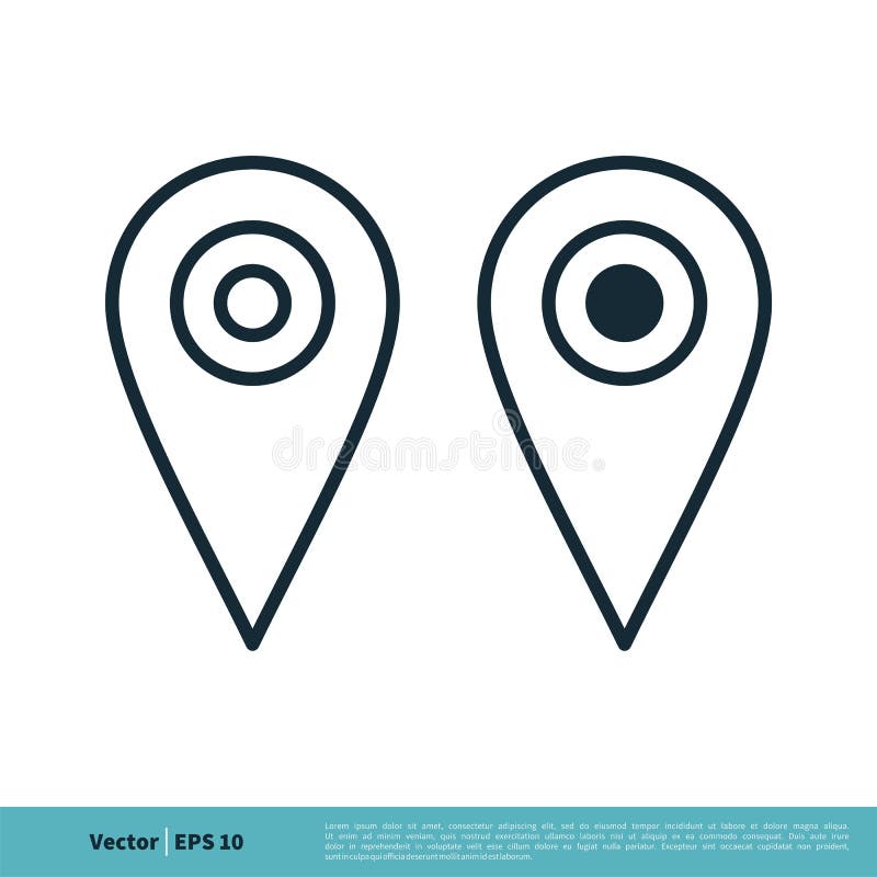 Point Map Icon Vector Logo Template Illustration Design. Vector EPS 10 ...