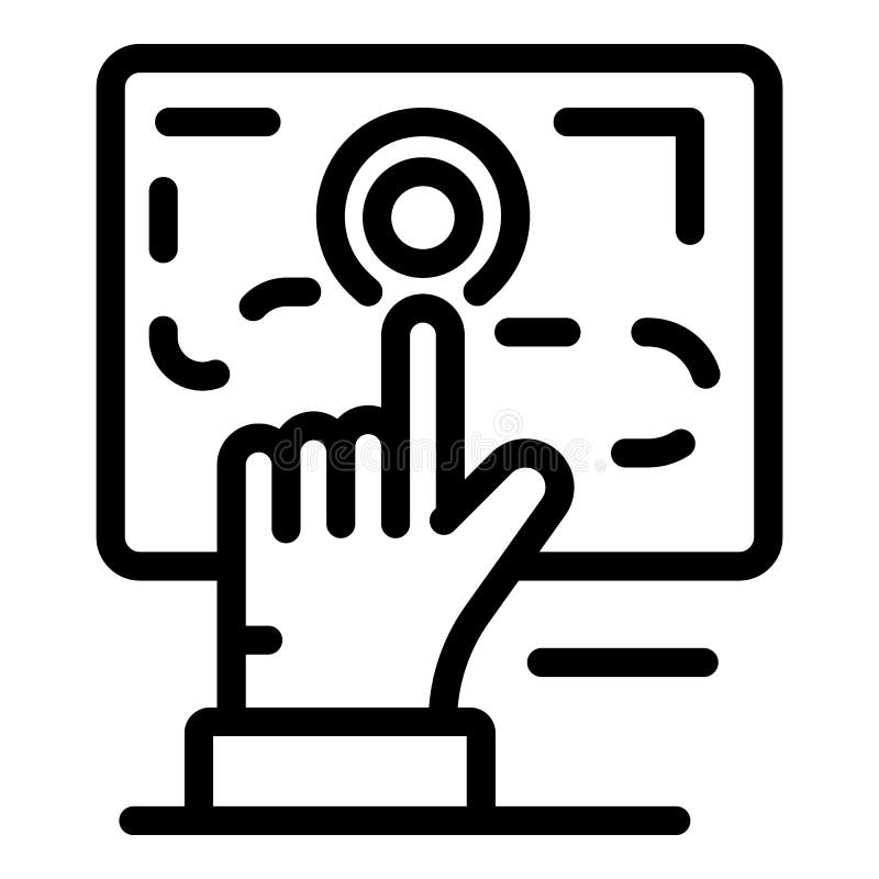 Point Mark on the Map Icon Color Outline Vector Stock Vector ...