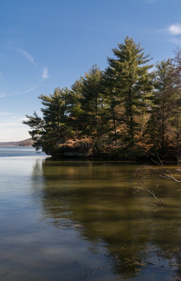 Point off the river. stock image. Image of point, beautiful - 67438901