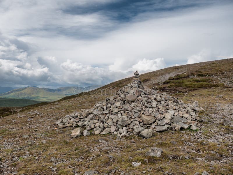Point One on the Road To Croagh Patrick Holy Mountain, Ireland M Stock ...