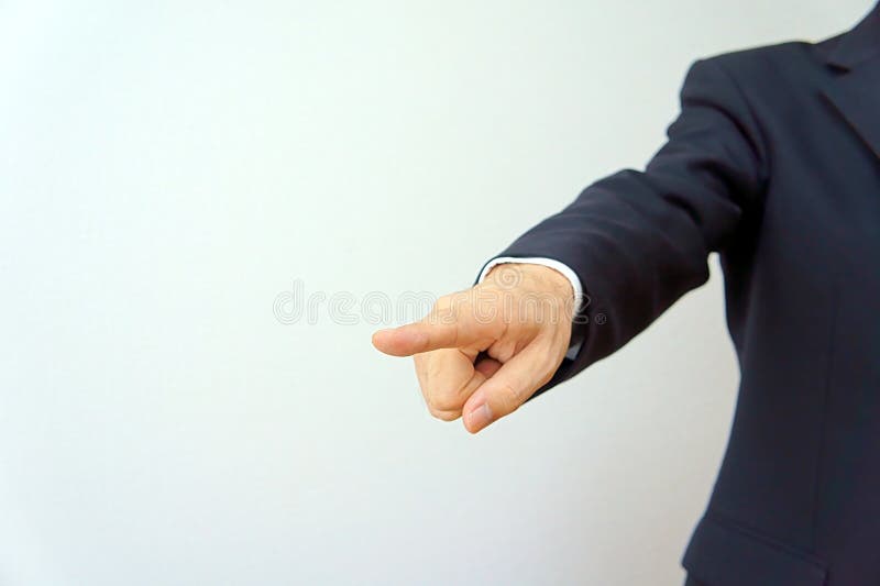 Point it out. stock image. Image of person, point, wall - 20814479