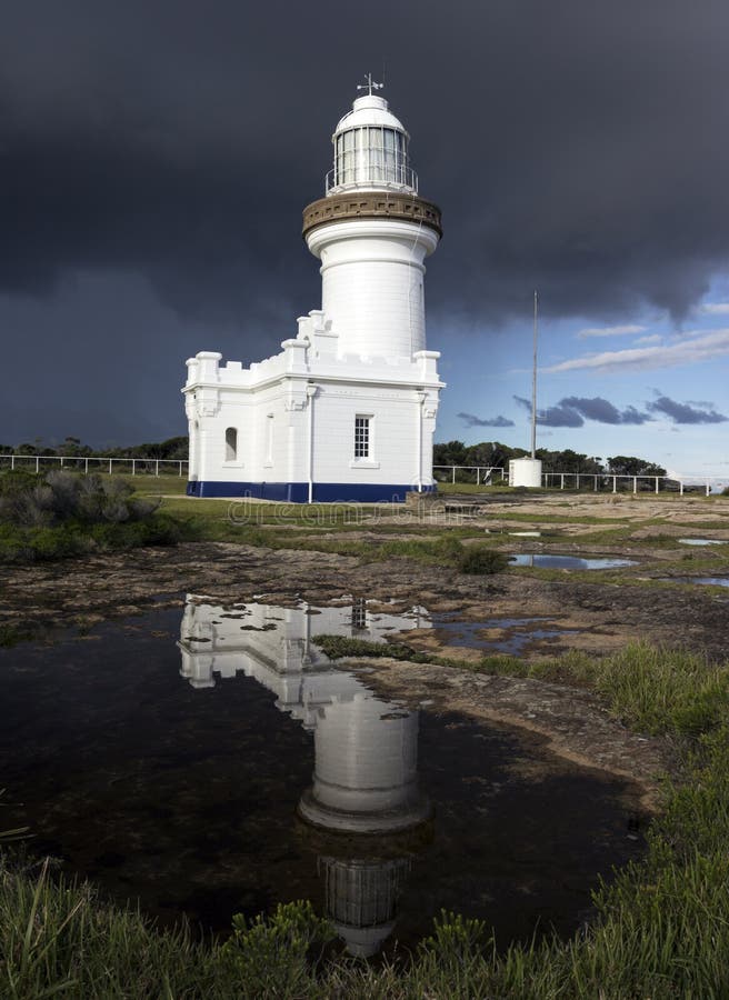 Point Perpendicular Lighthouse Stock Photo - Image of white, lighthouse ...
