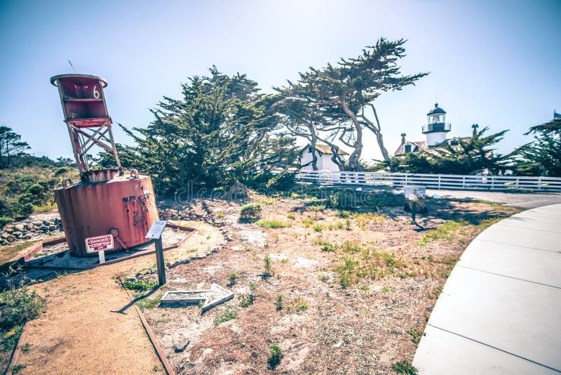 Point Pinos Lighthouse in Monterey California Stock Photo - Image of ...
