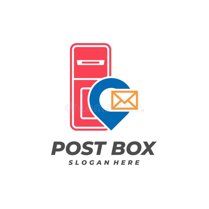 Point Post Box Logo Vector Template, Creative Post Box Logo Design ...