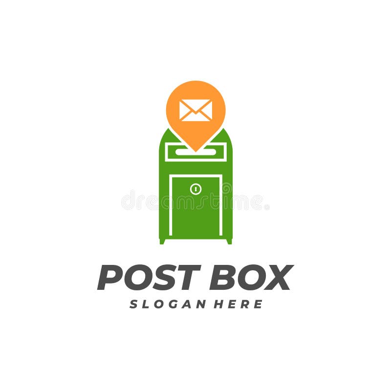 Point Post Box Logo Vector Template, Creative Post Box Logo Design ...