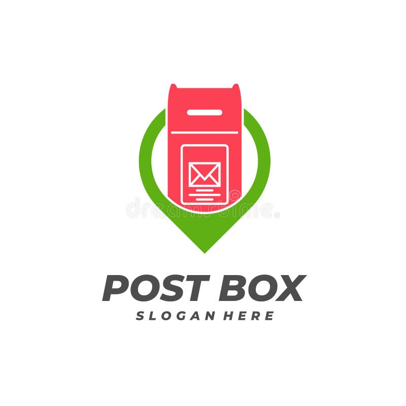 Point Post Box Logo Vector Template, Creative Post Box Logo Design ...