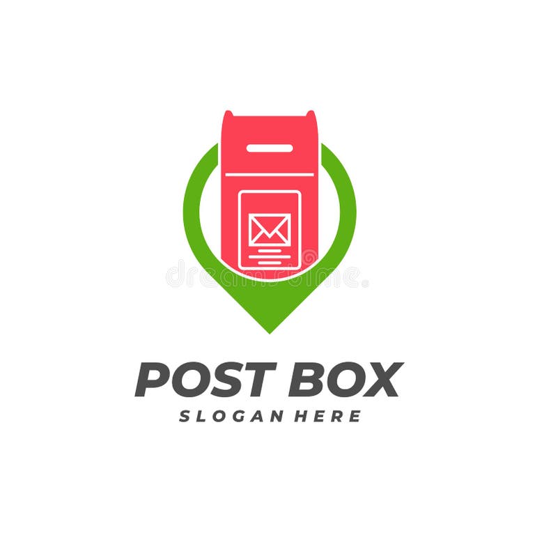 Point Post Box Logo Vector Template, Creative Post Box Logo Design ...