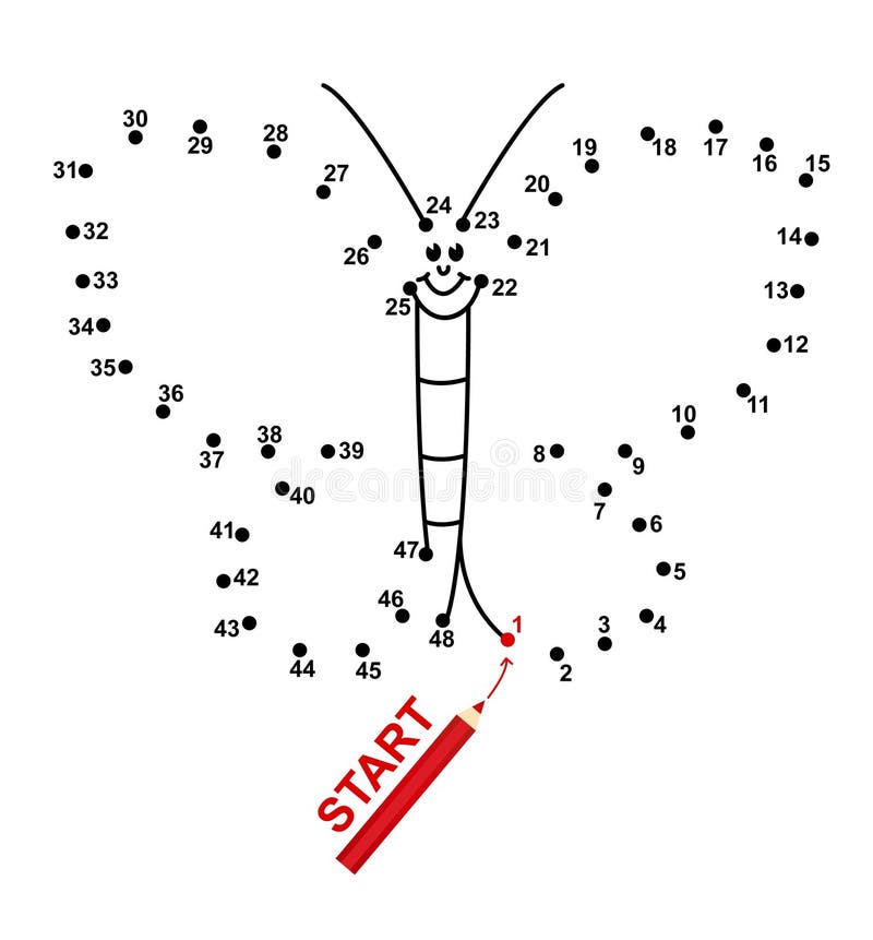 Point Pour Pointiller Le Jeu Illustration de Vecteur - Illustration du ...