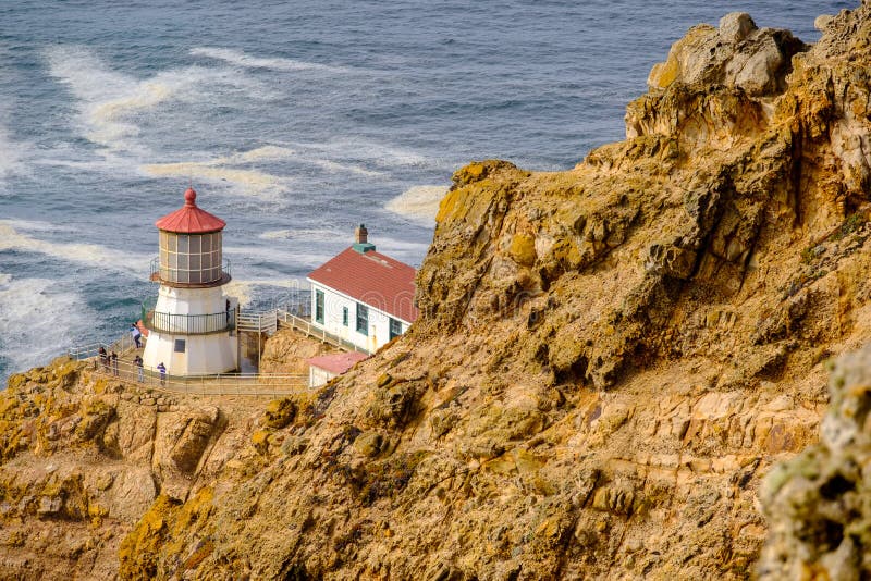 Point Reyes Lighthouse at Pacific Coast, Built in 1870 Editorial Stock ...