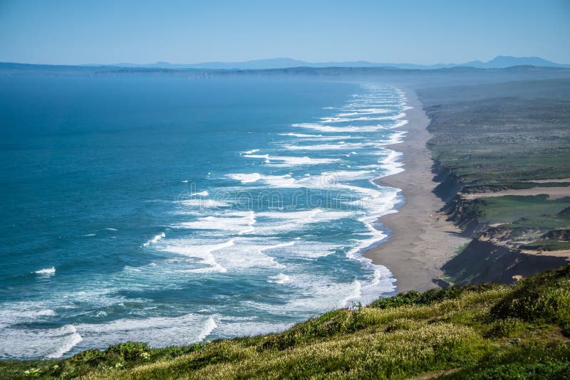 Point Reyes National Seashore Coast on Pacific Ocean Stock Photo ...
