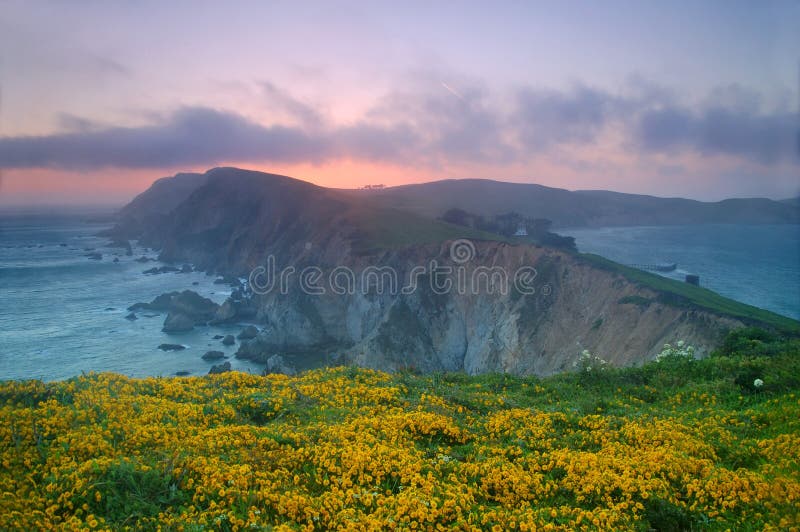 Point Reyes Sunset stock image. Image of spring, coast - 906327