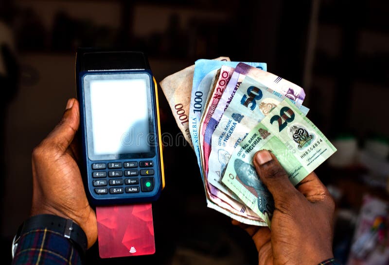 Point of Sale Pos Machine and Cash Stock Photo - Image of future ...