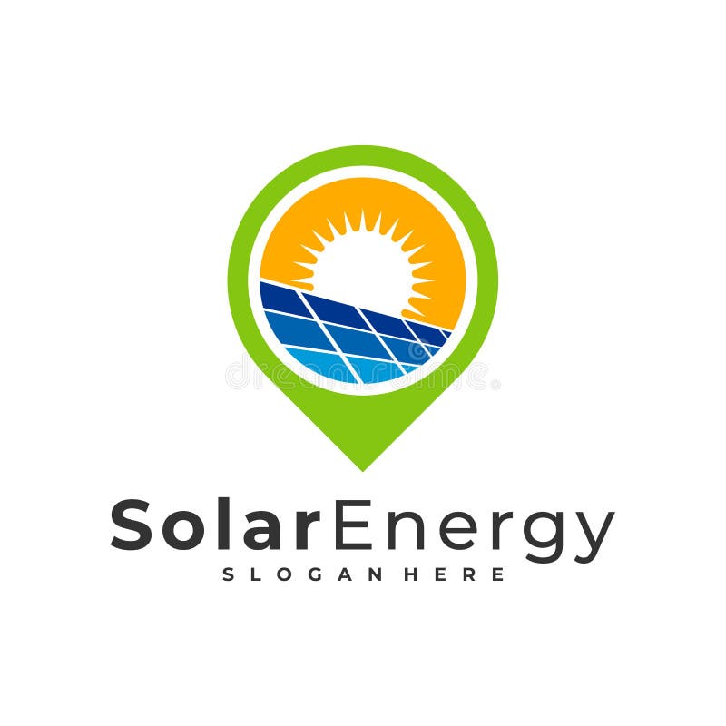 Point Solar Logo Vector Template, Creative Solar Panel Energy Logo ...