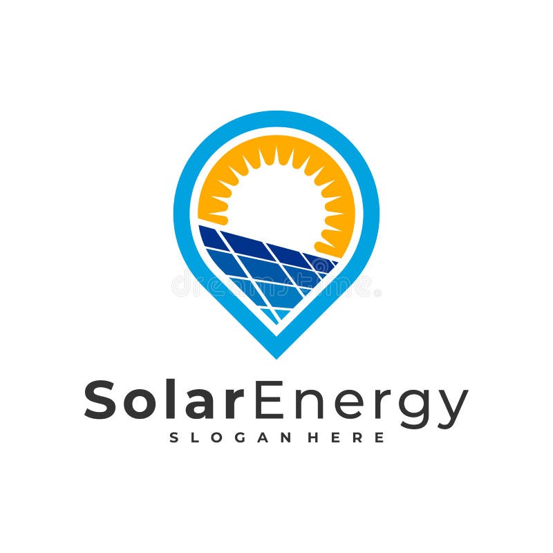 Point Solar Logo Vector Template, Creative Solar Panel Energy Logo ...