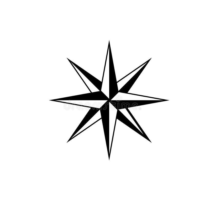 8 Point Star Icon. Clipart Image Stock Vector - Illustration of graphic ...